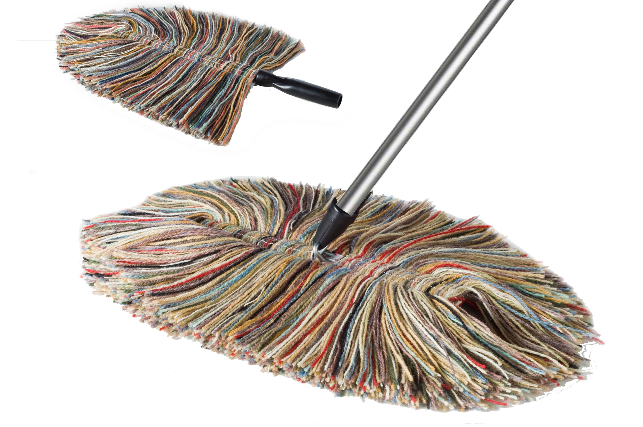 Big Wooly All Natural Wool Dust Mop with Hand Duster – Sladust